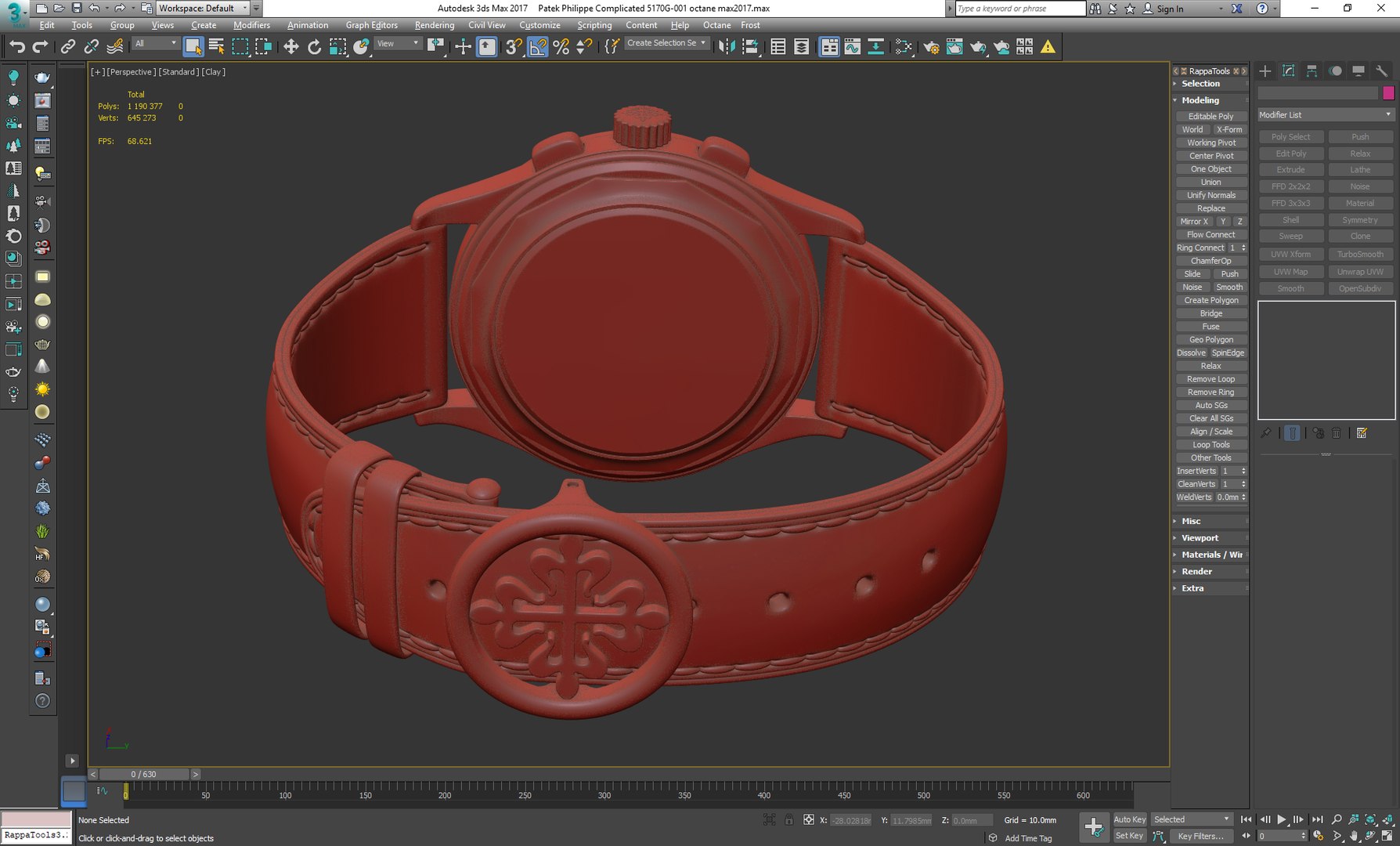 Watch Patek Phillippe 3D Model - TurboSquid 1421826