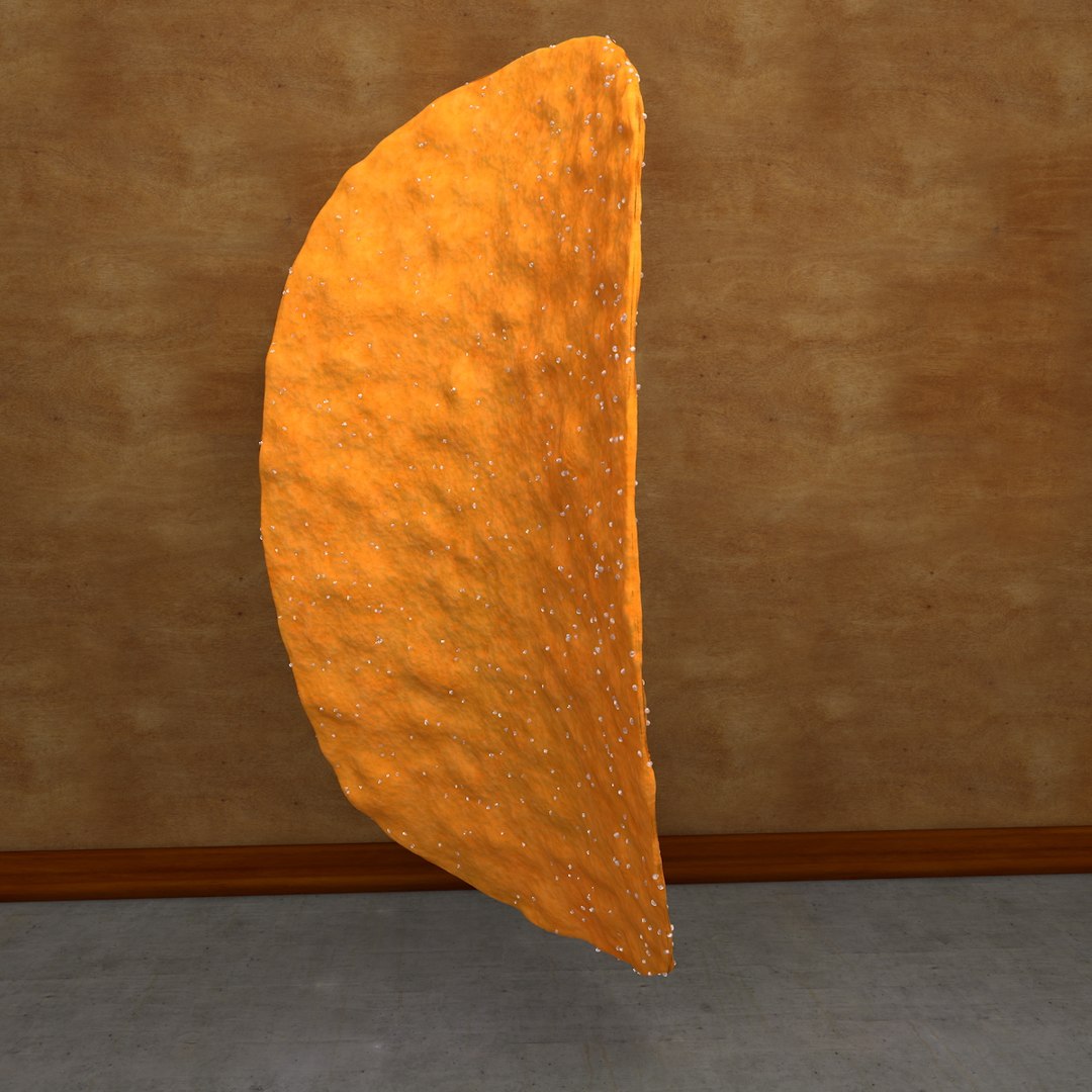 3d potato chip model