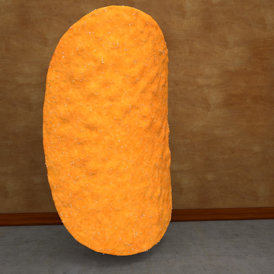 3d potato chip model