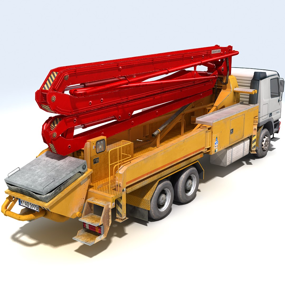 3d Model Concrete Pumper