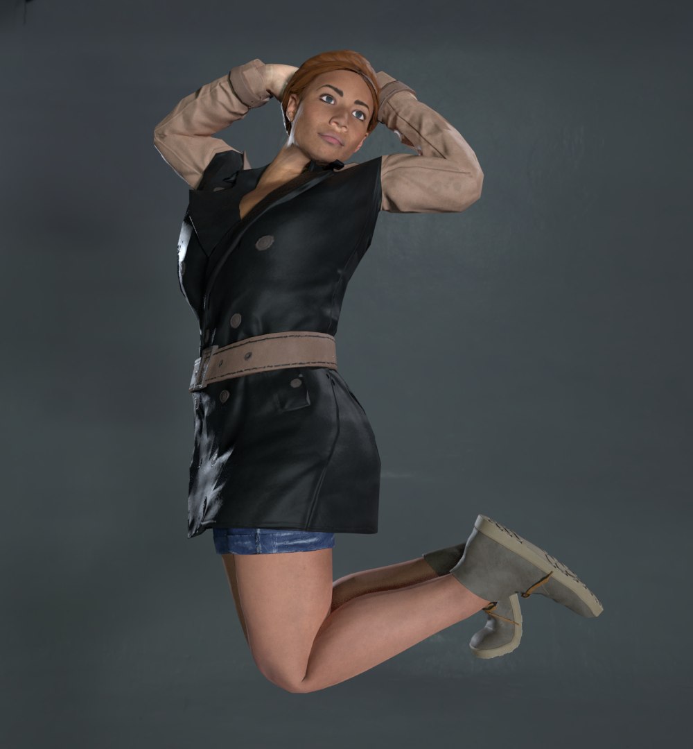 3D rigged female characters - TurboSquid 1589545