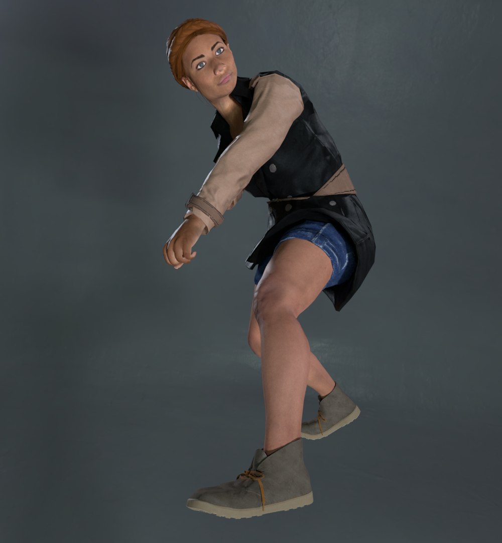 3D rigged female characters - TurboSquid 1589545