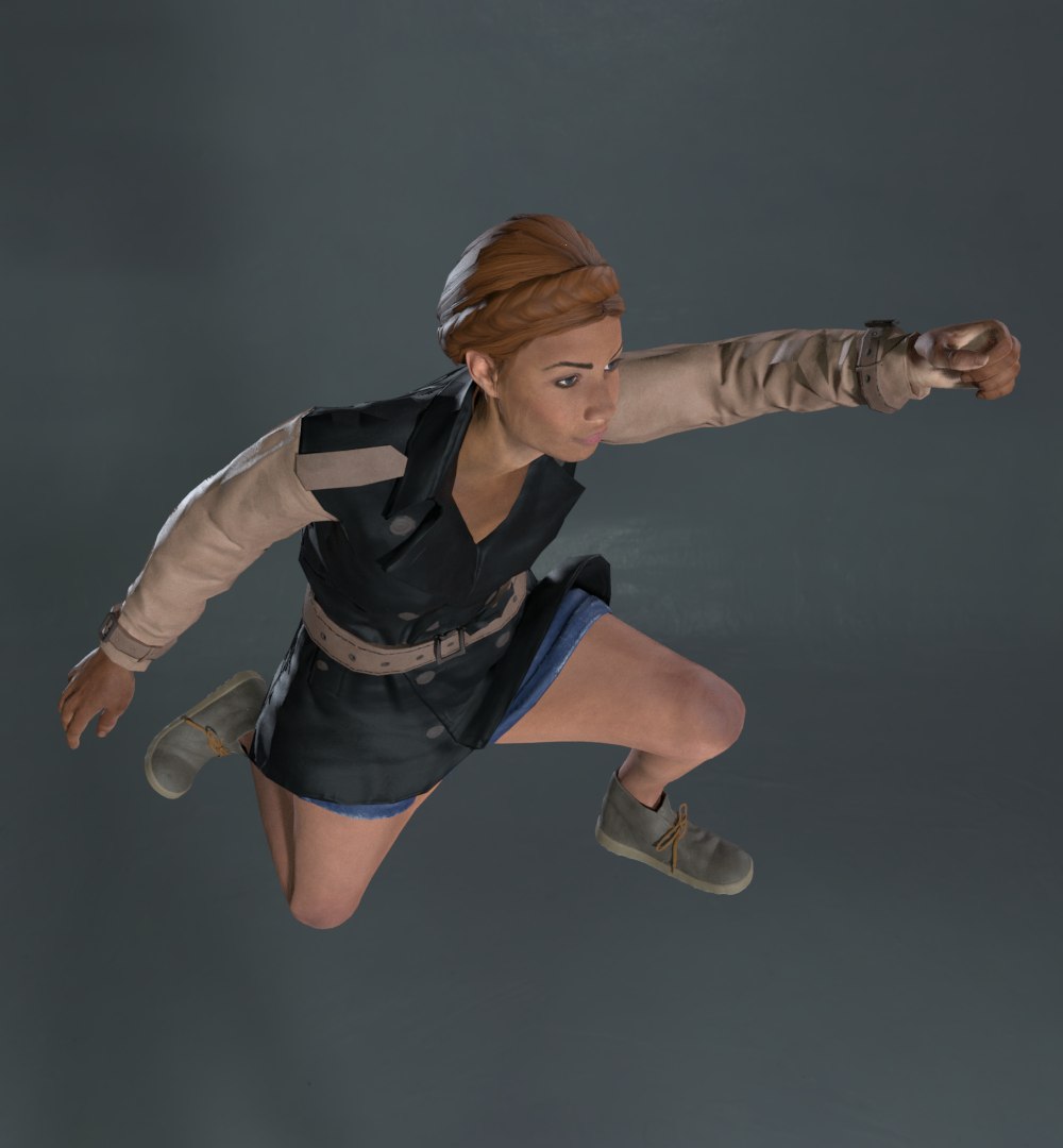 3D rigged female characters - TurboSquid 1589545