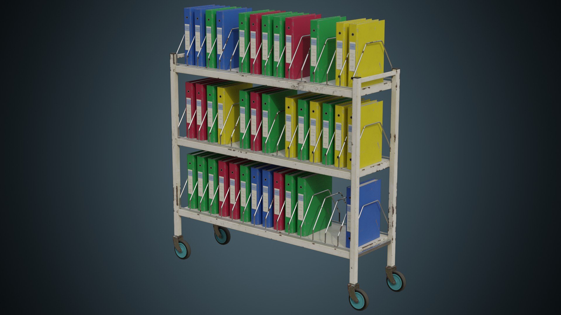 3D Chart Rack 1B Model - TurboSquid 2166796