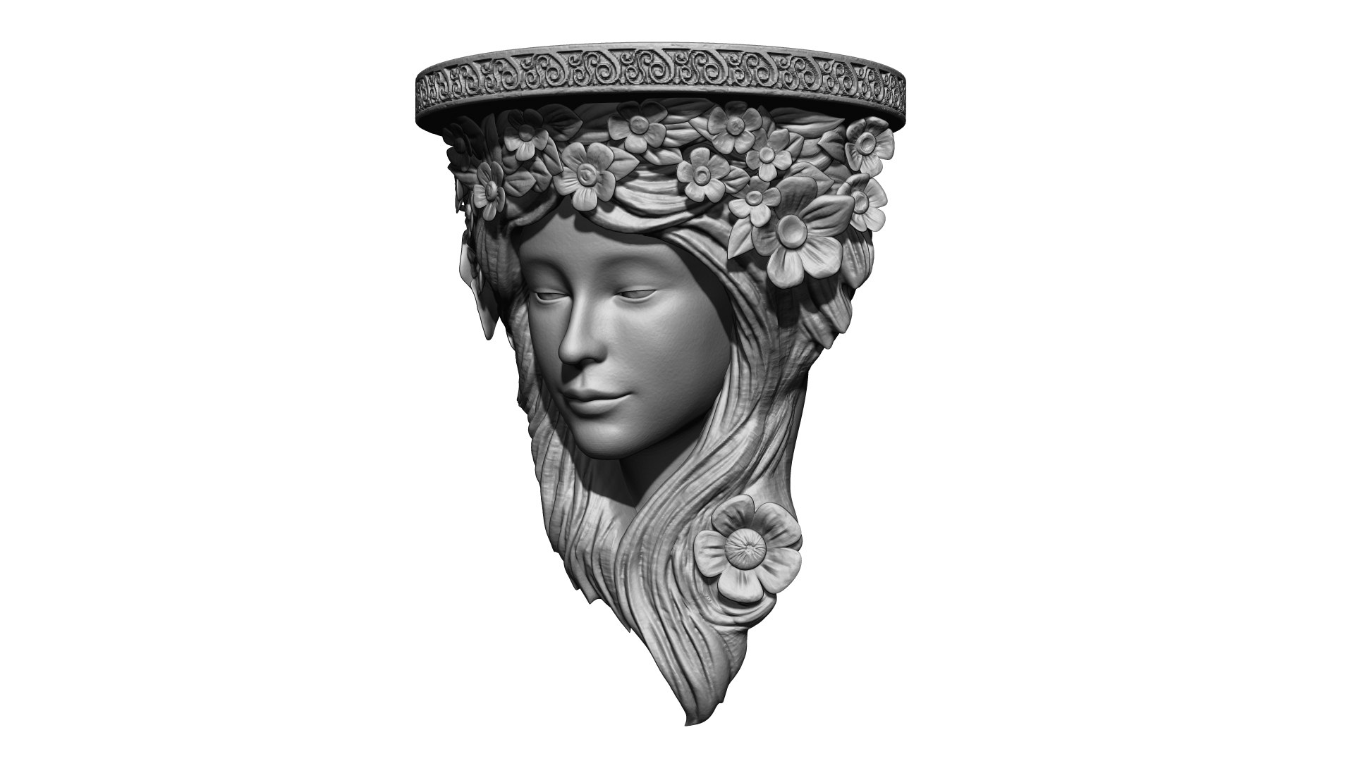 3D Facestone Sculpture Model - TurboSquid 1823806