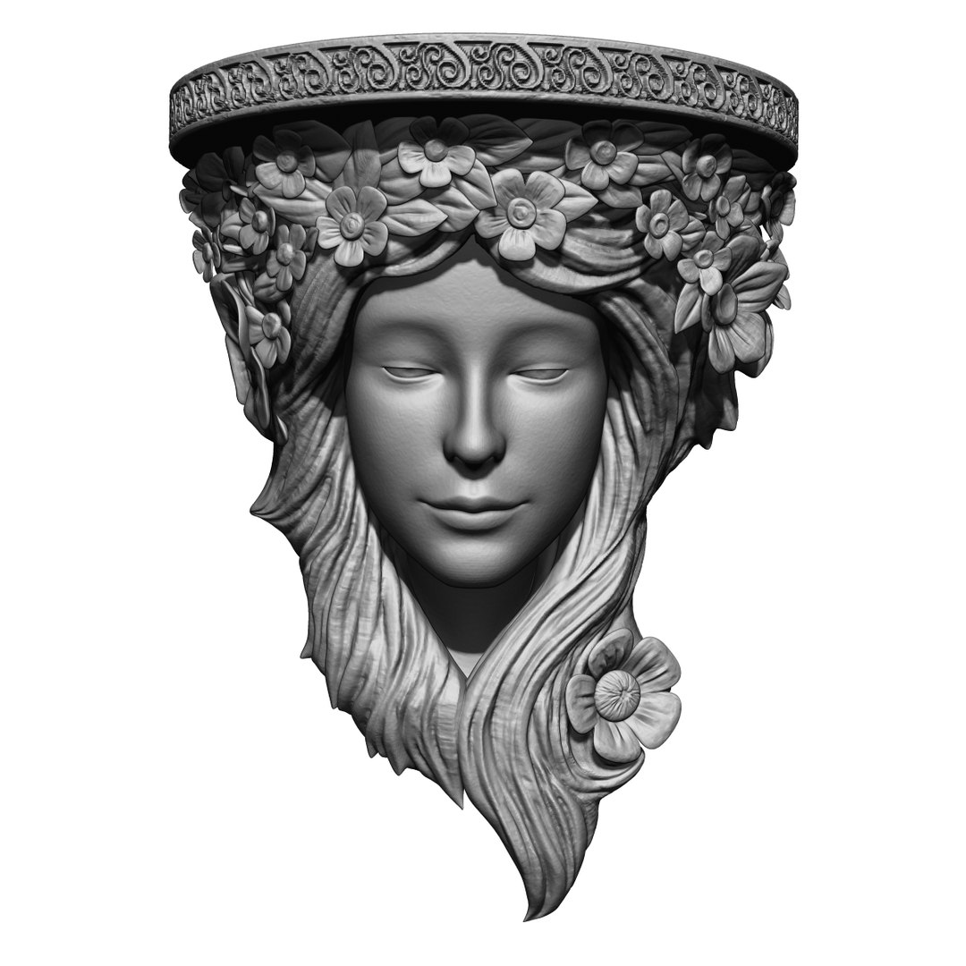 3D Facestone Sculpture Model - TurboSquid 1823806