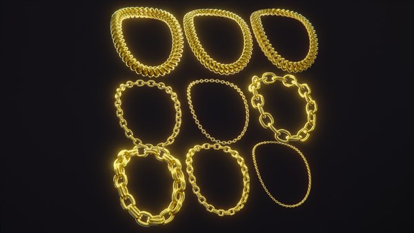 3D Chain Necklace NL010-2.0 model - TurboSquid 1733465