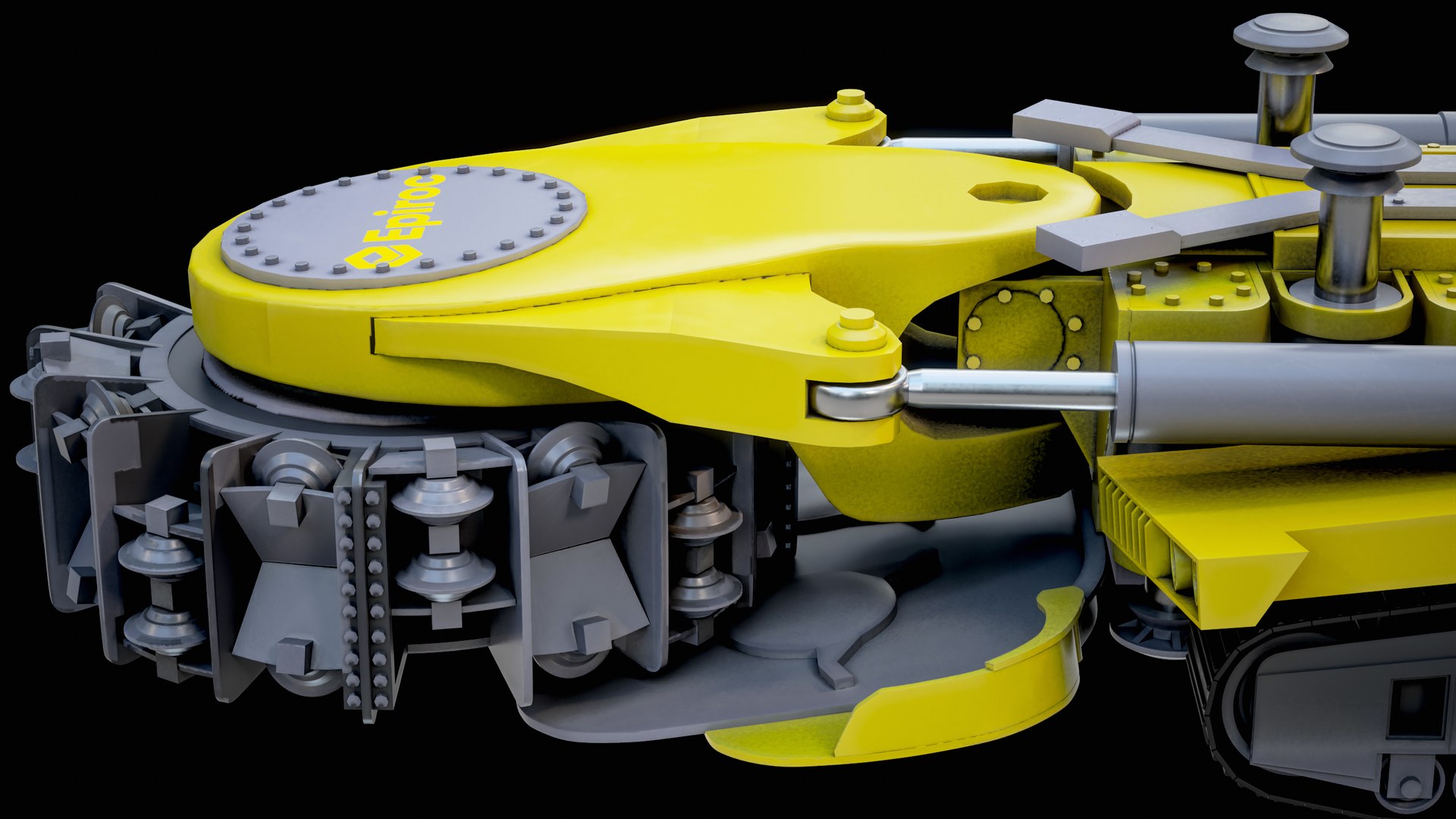 3D Mobile Miner Epiroc 22H Clear PBR - TurboSquid 2069836