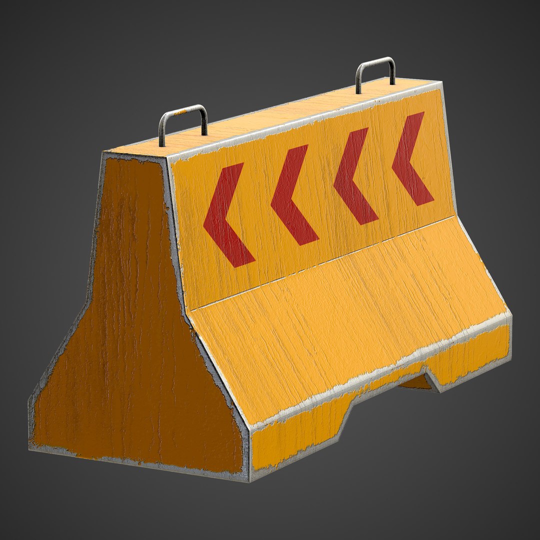 Traffic Barier 3D Model - TurboSquid 1839860