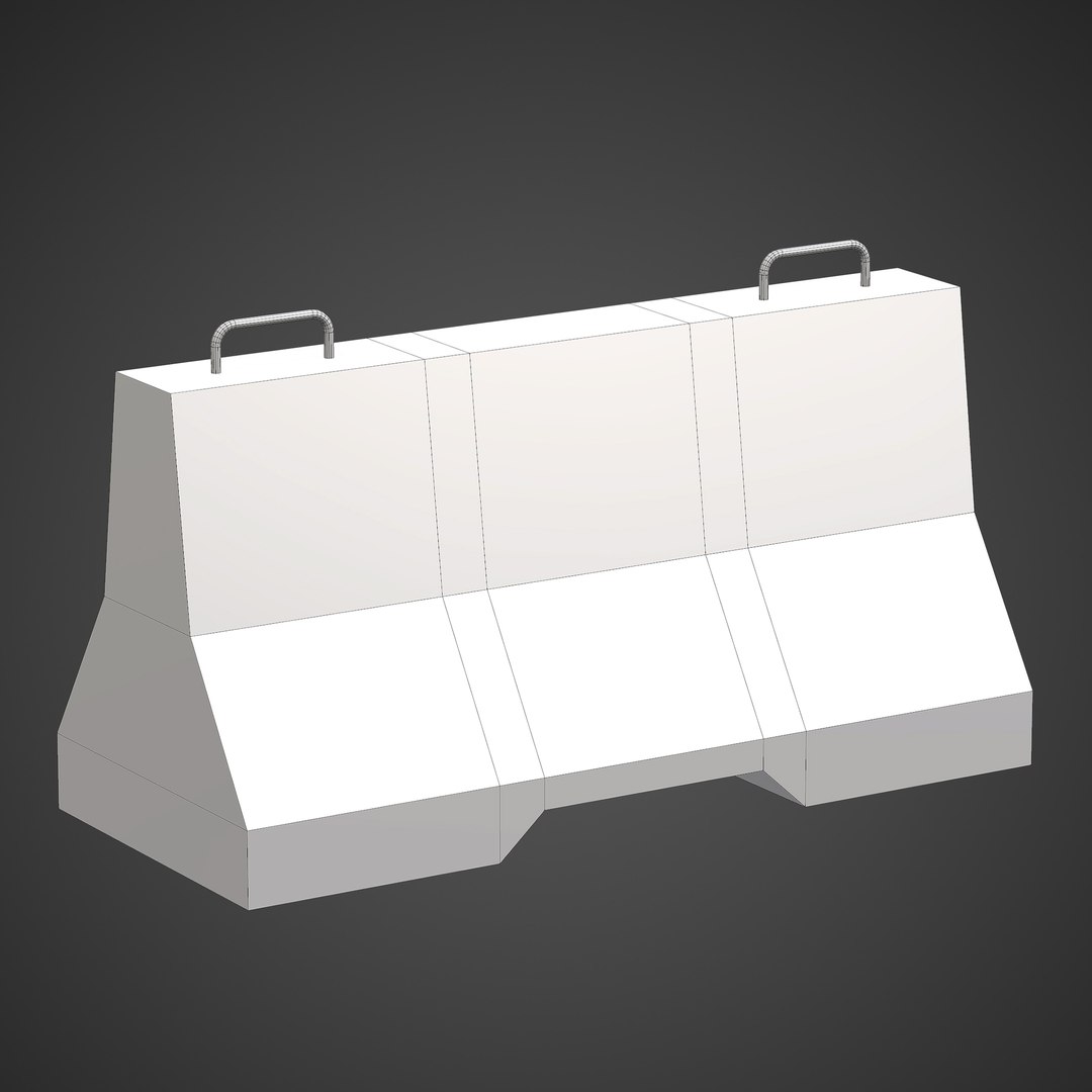 Traffic Barier 3D Model - TurboSquid 1839860