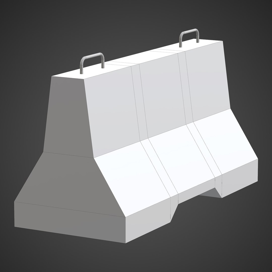Traffic Barier 3D Model - TurboSquid 1839860