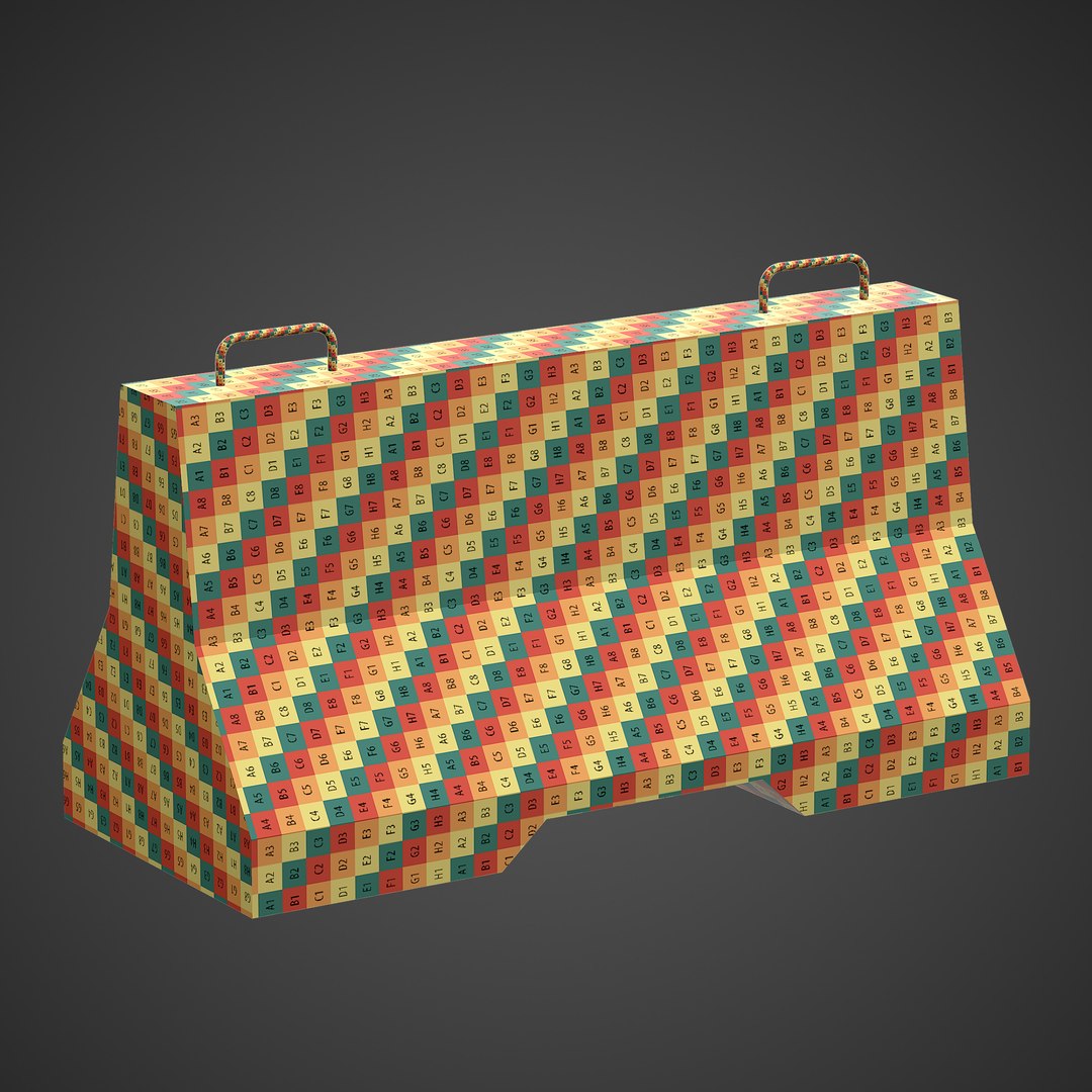 Traffic Barier 3D Model - TurboSquid 1839860