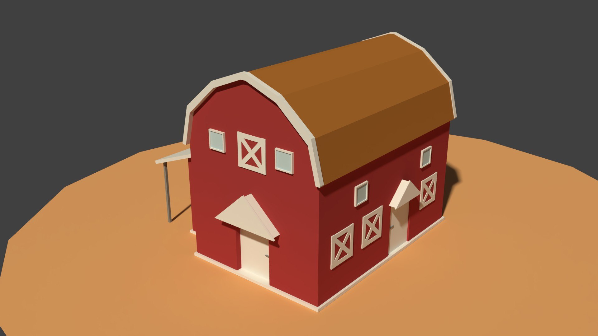 3D Cartoony Granary Model - TurboSquid 1219223