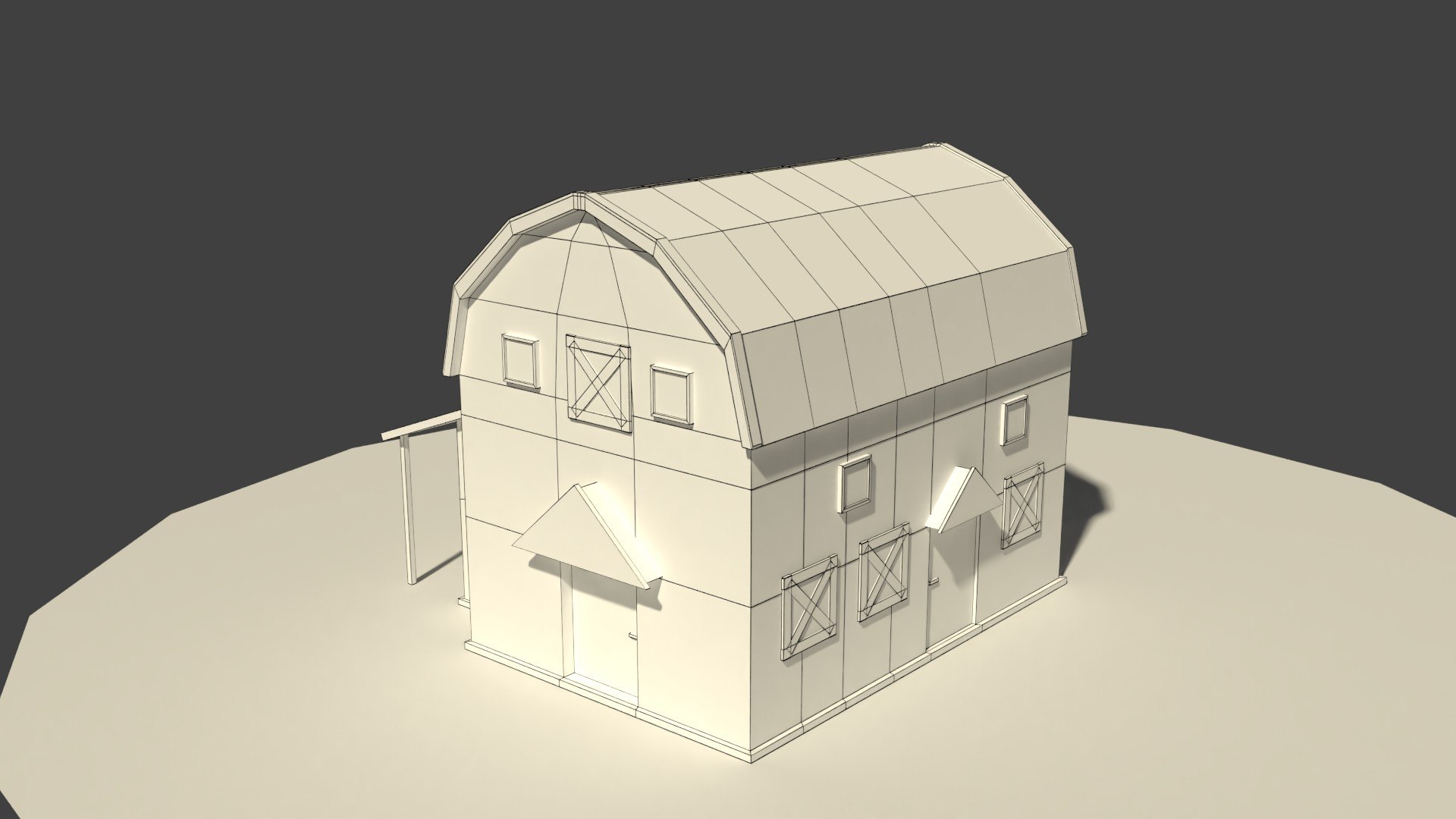 3D Cartoony Granary Model - TurboSquid 1219223