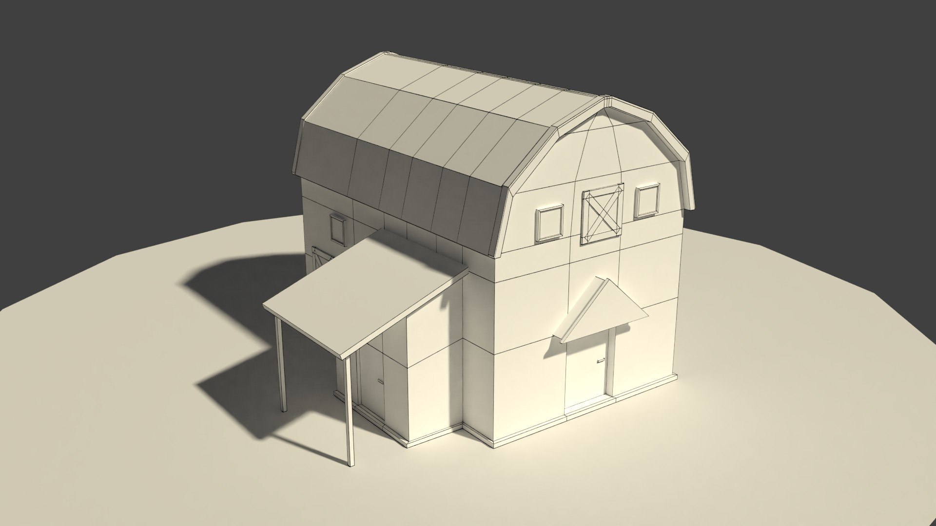 3D Cartoony Granary Model - TurboSquid 1219223