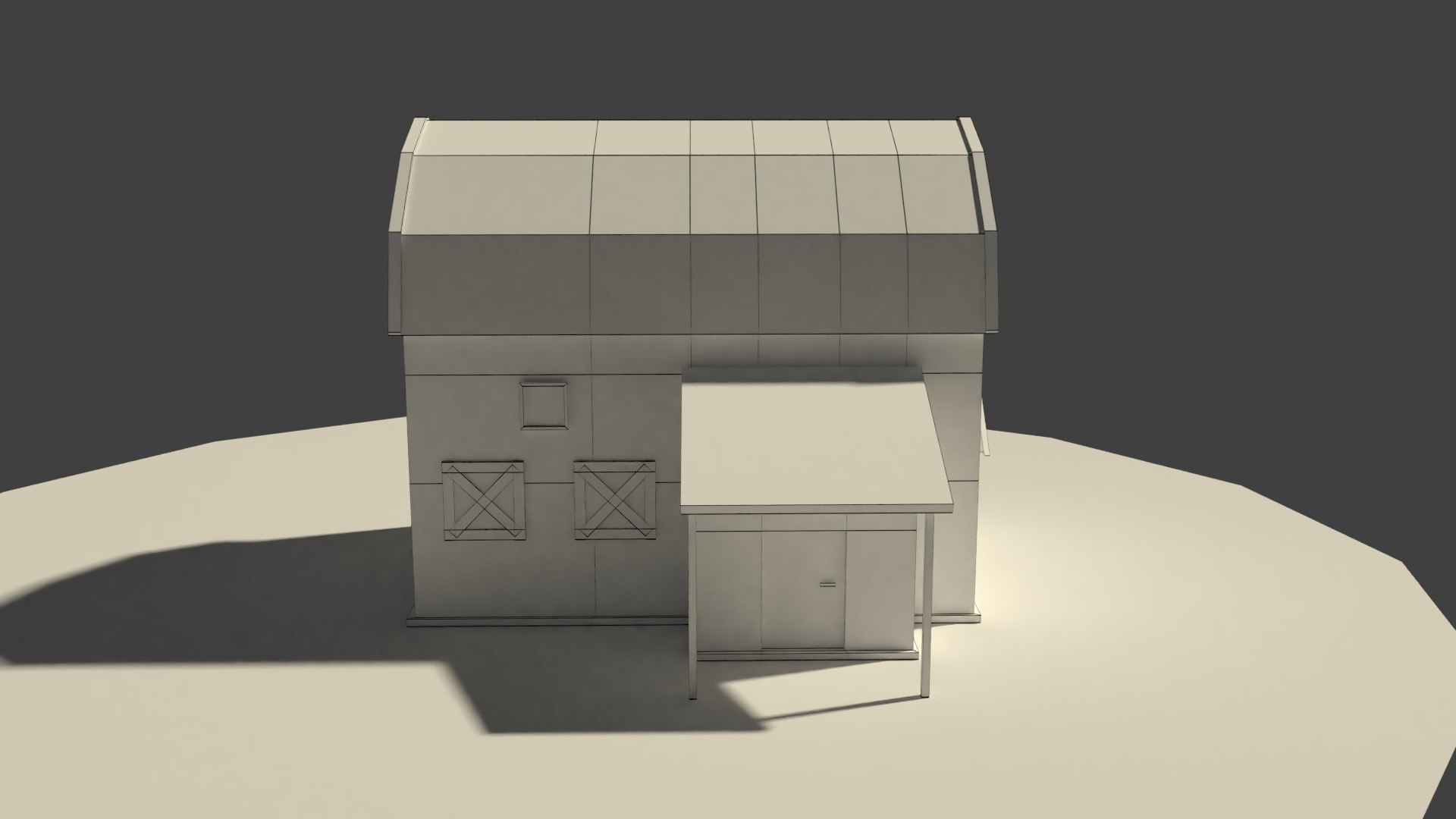 3D Cartoony Granary Model - TurboSquid 1219223