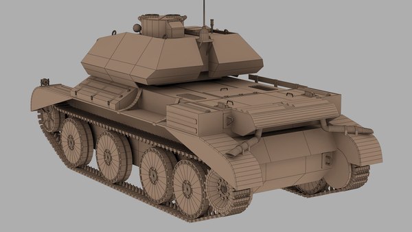 modelo 3d Tanque de crucero A13 Mk2 - TurboSquid 2054247