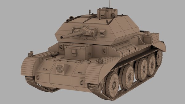 modelo 3d Tanque de crucero A13 Mk2 - TurboSquid 2054247