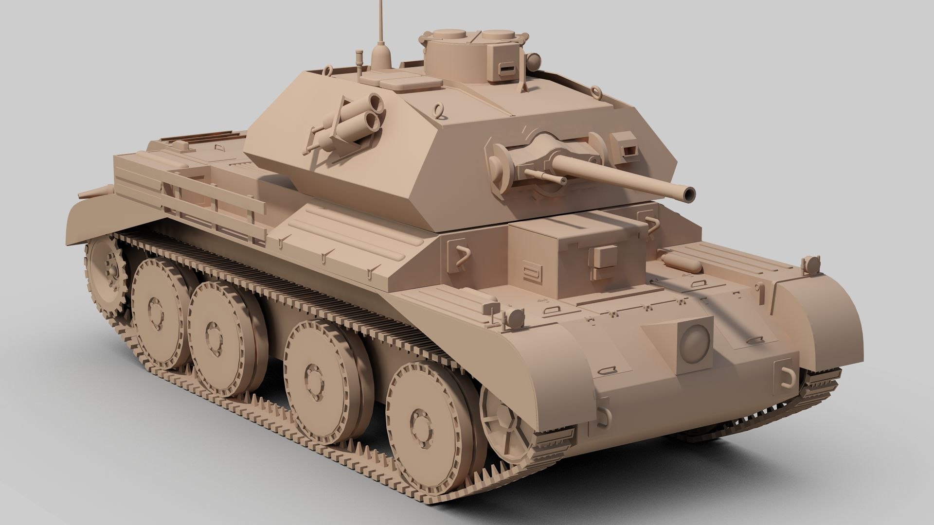 A13 Mk2 Cruiser Tank 3D Model - TurboSquid 2054247