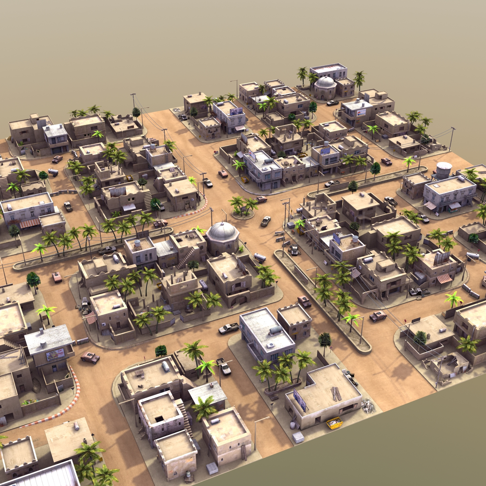 3ds arab city street