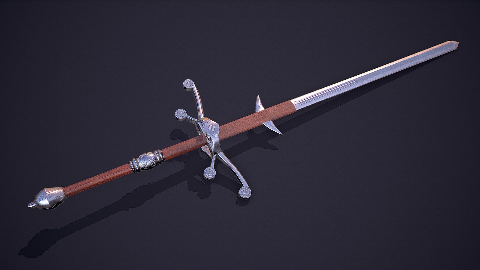 3D Model Zweihander Flamberge V1 - TurboSquid 1976694