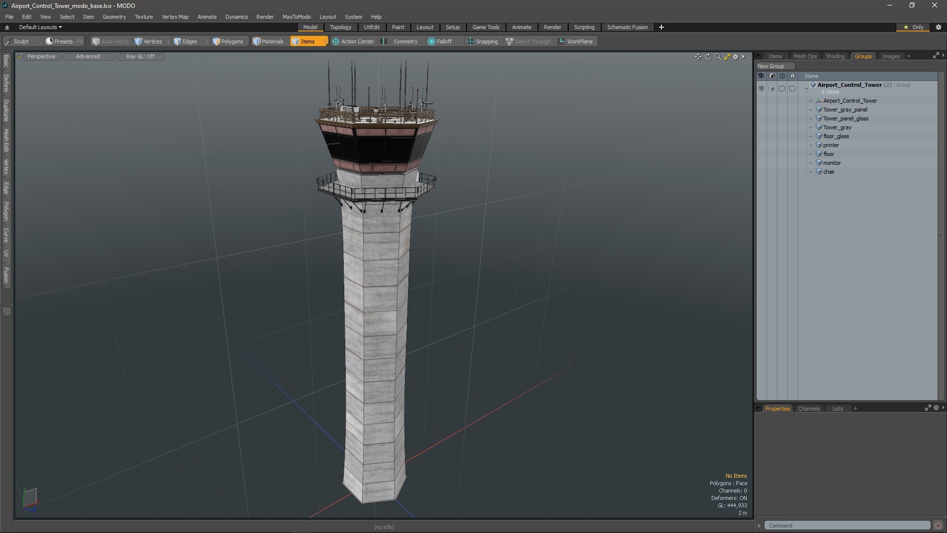 3D Airport Control Tower Model - TurboSquid 2317739
