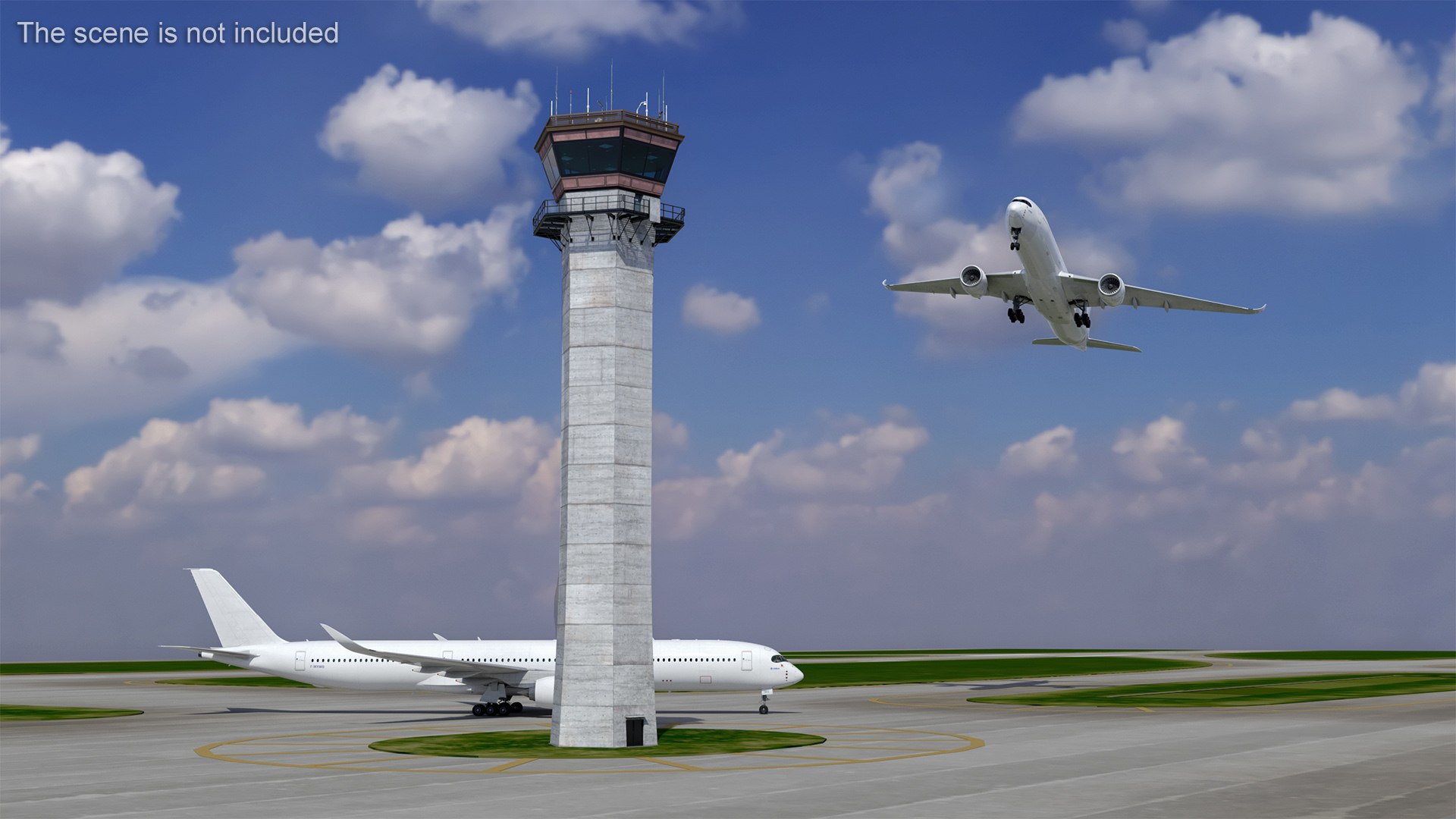 3D Airport Control Tower Model - TurboSquid 2317739