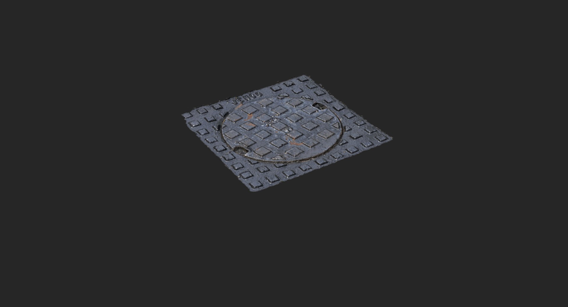 Utility cover scan metal 3D model - TurboSquid 1419851