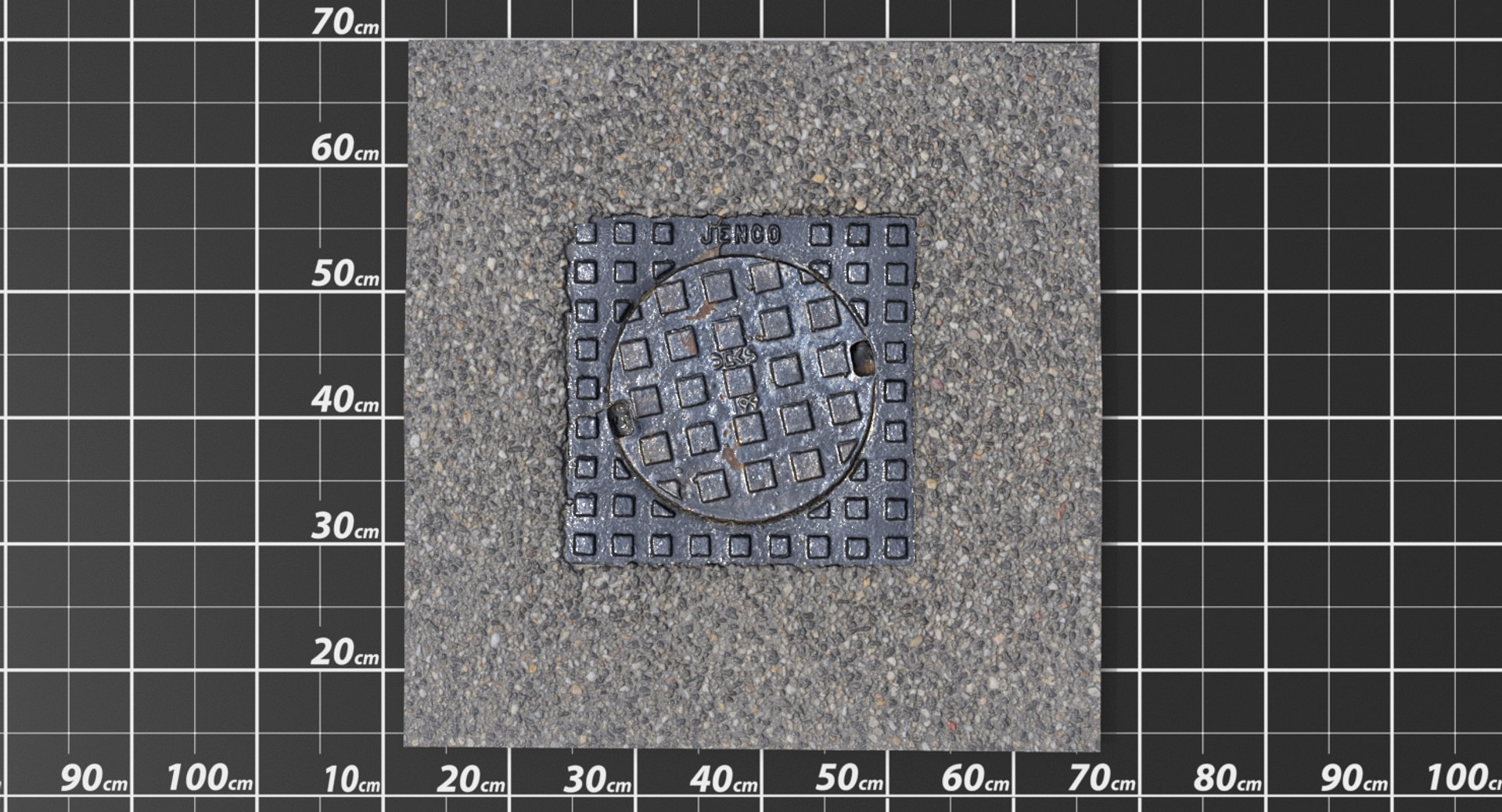 Utility cover scan metal 3D model - TurboSquid 1419851