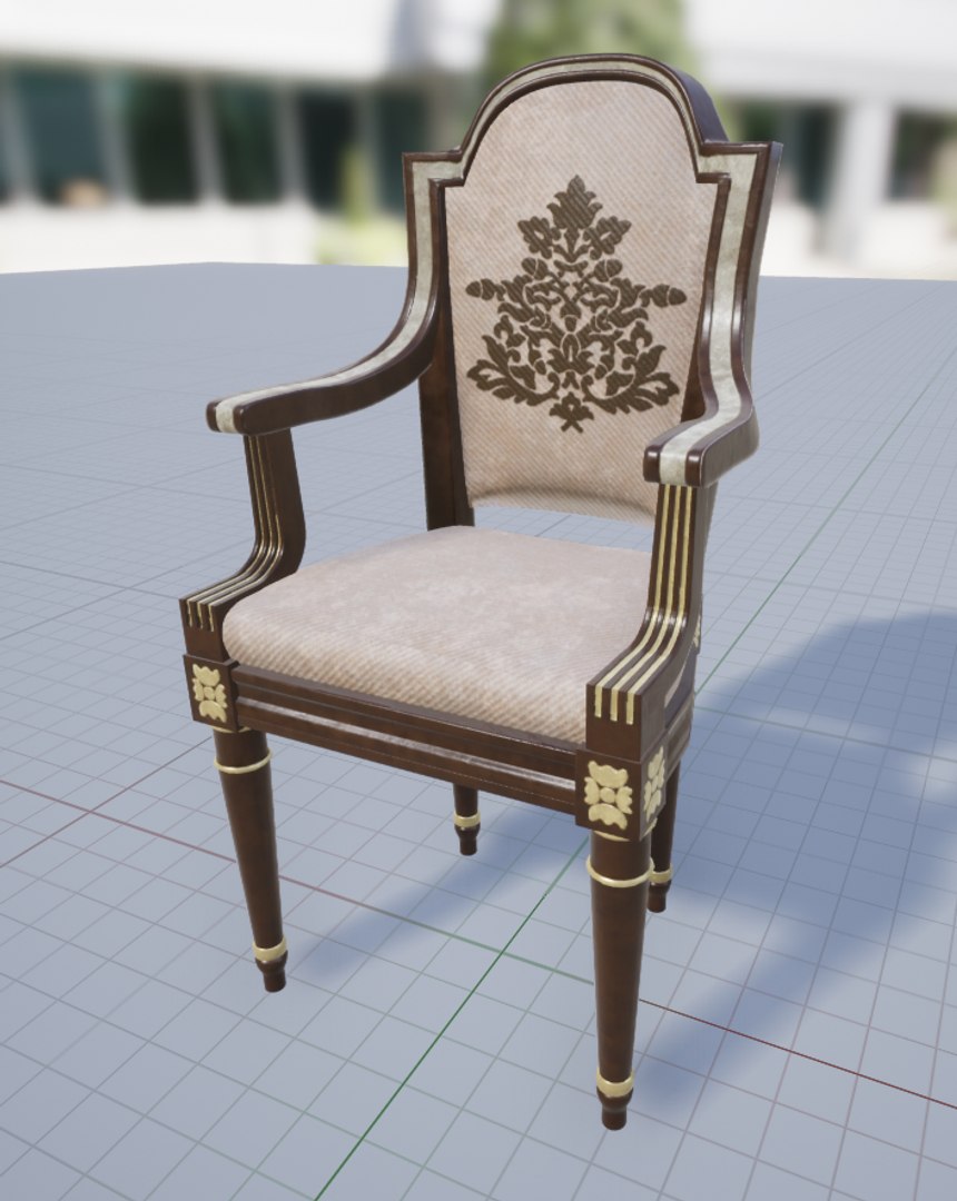 3D Classical Chair - TurboSquid 1394837