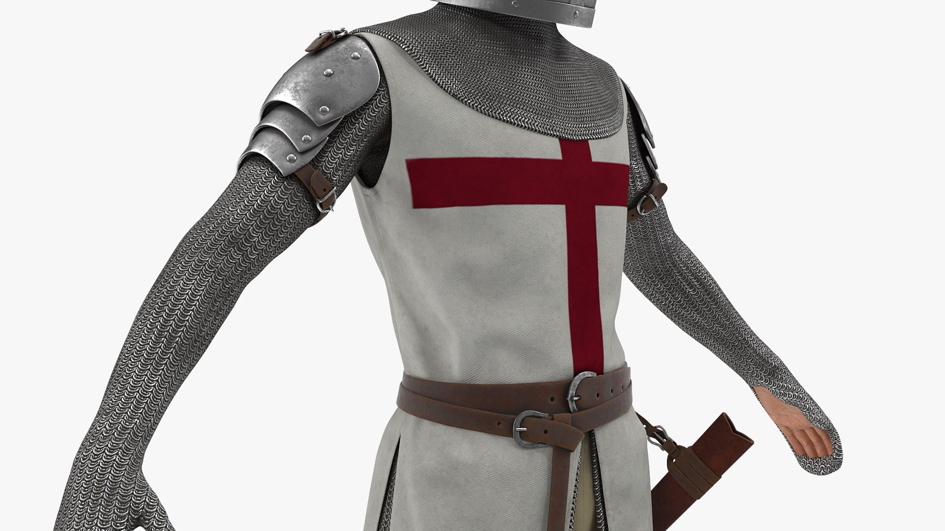 3D knight templar t-pose set - TurboSquid 1511841
