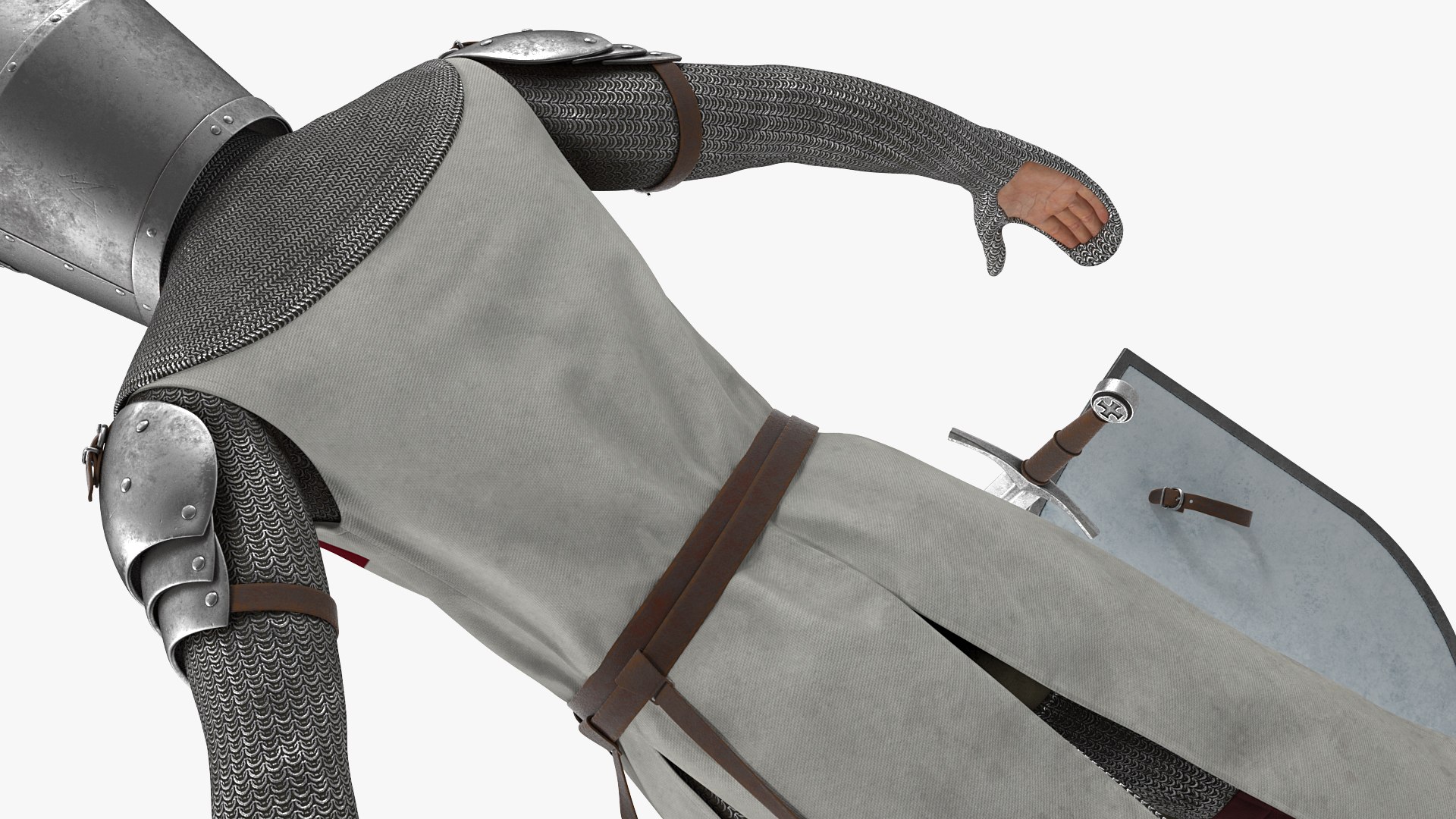3D knight templar t-pose set - TurboSquid 1511841