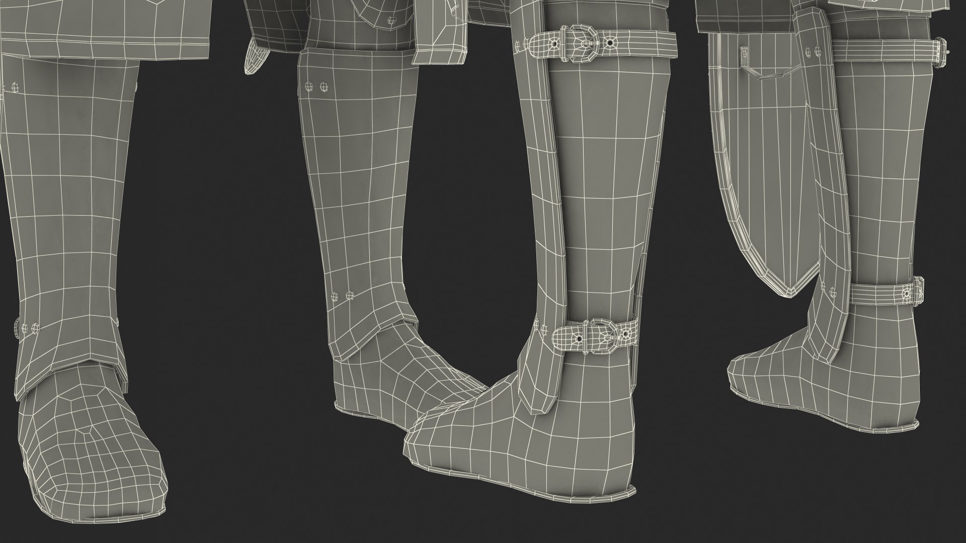 3D Knight Templar T-pose Set - TurboSquid 1511841