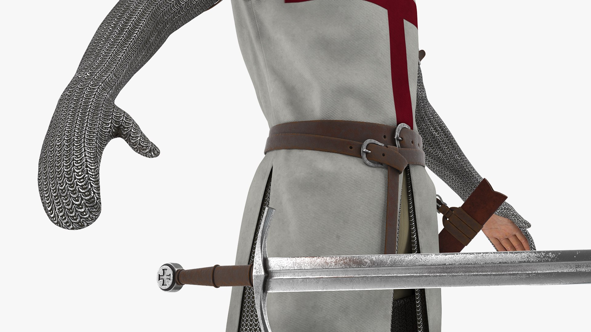 3D knight templar t-pose set - TurboSquid 1511841