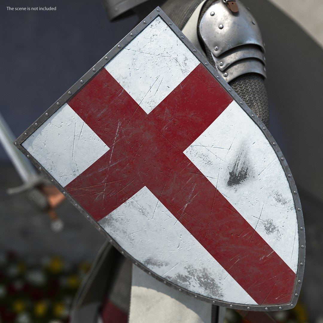 3D Knight Templar T-pose Set - TurboSquid 1511841