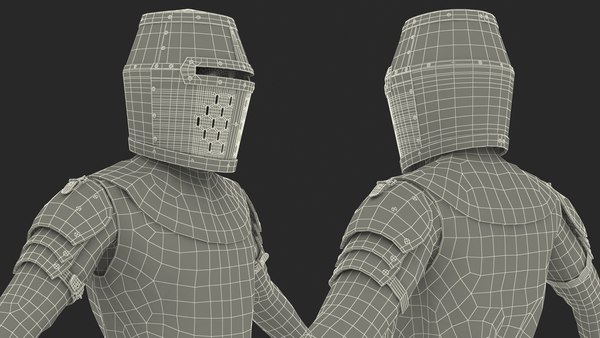 3D knight templar t-pose set - TurboSquid 1511841