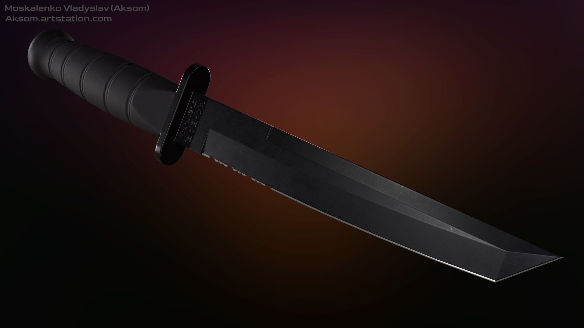 3D Tanto knife - TurboSquid 1981170