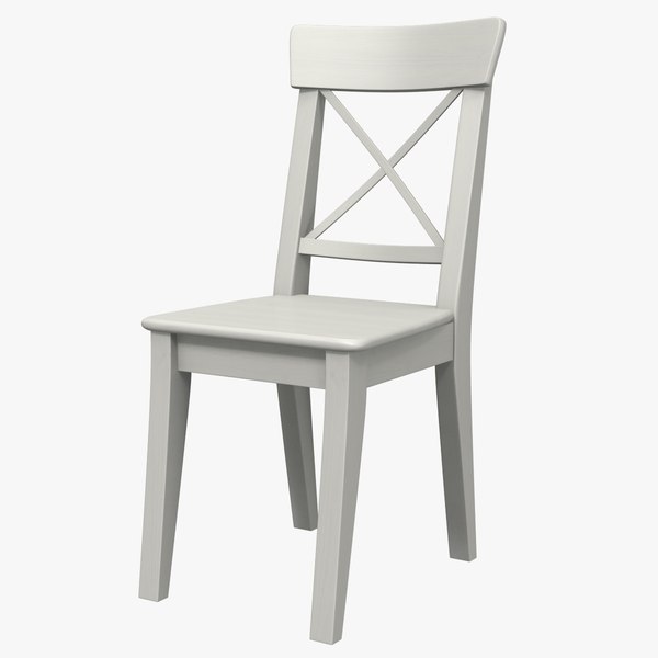 modelo 3d Silla Ingolf Blanca - TurboSquid 705225