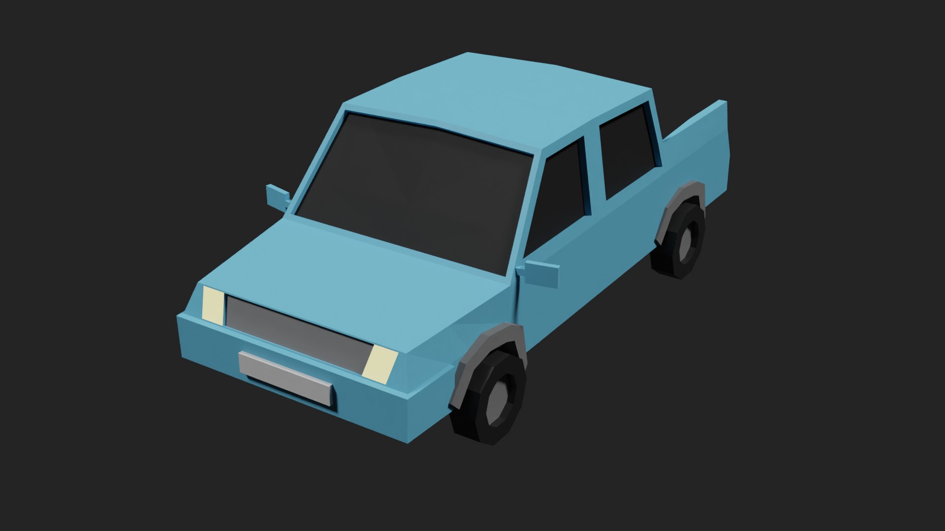 3D Lowpoly Car - TurboSquid 1854296
