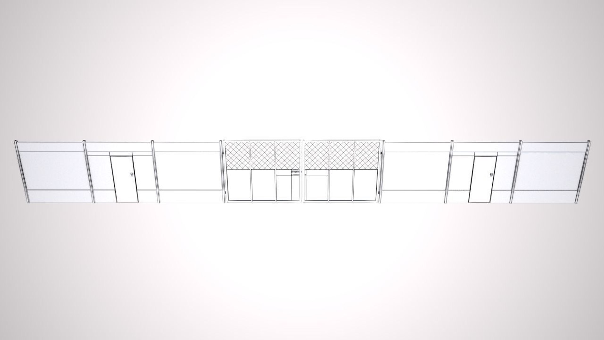 Construction Site Hoarding Low-poly 3D - TurboSquid 1441080