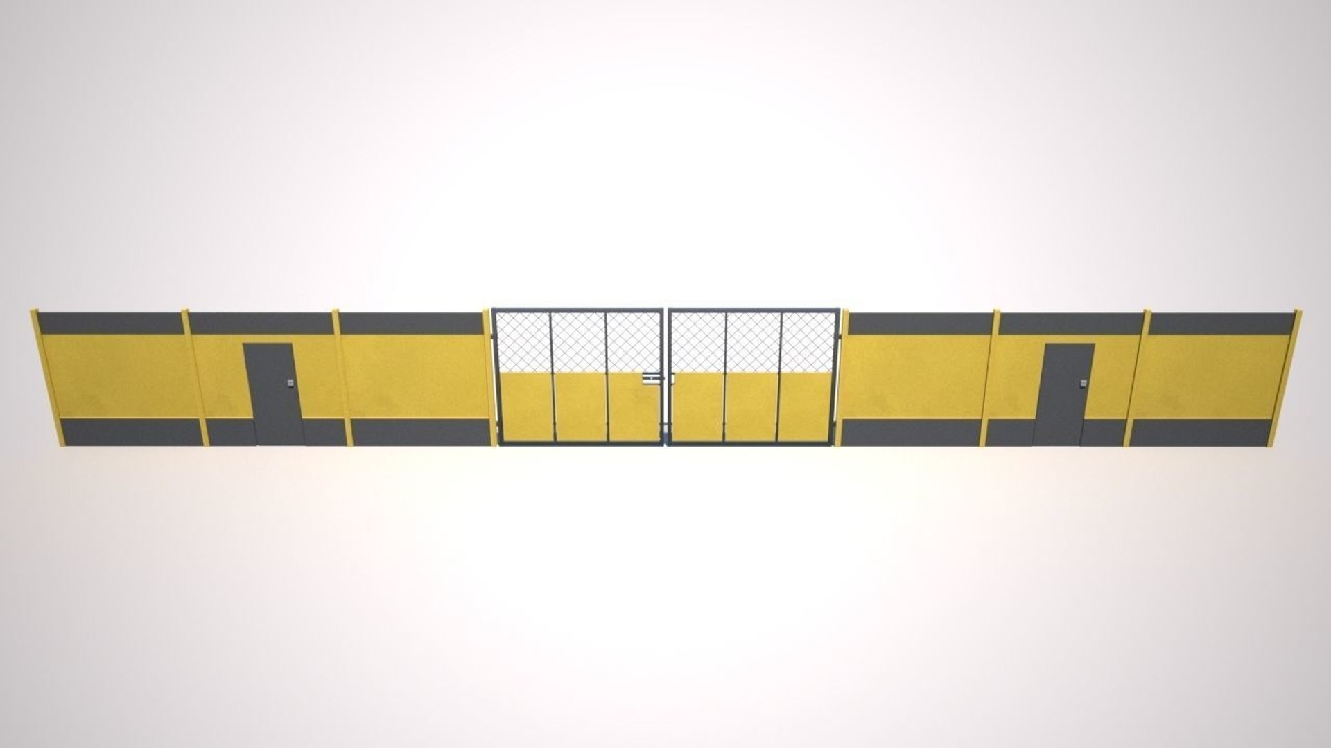 Construction Site Hoarding Low-poly 3D - TurboSquid 1441080