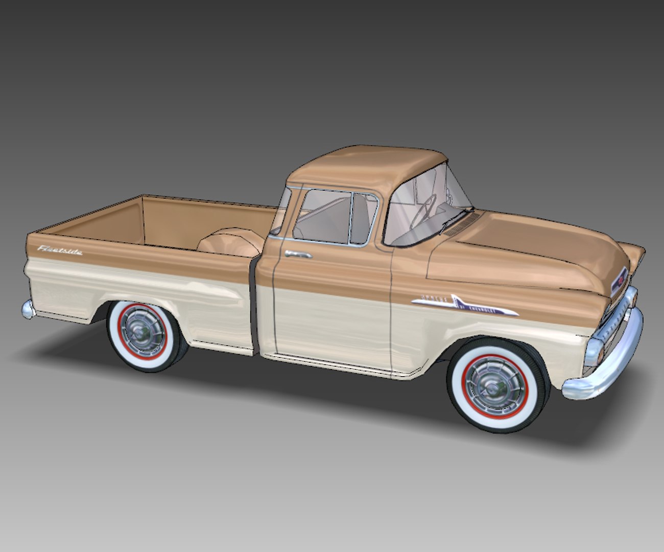 Chevy Apache 02 Model - TurboSquid 1305854