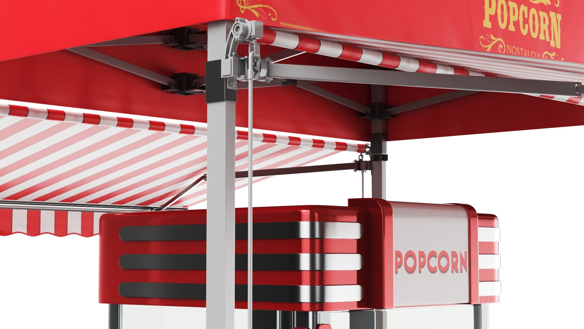 Two Detailed Popcorn Carts 3D Model - TurboSquid 2332306