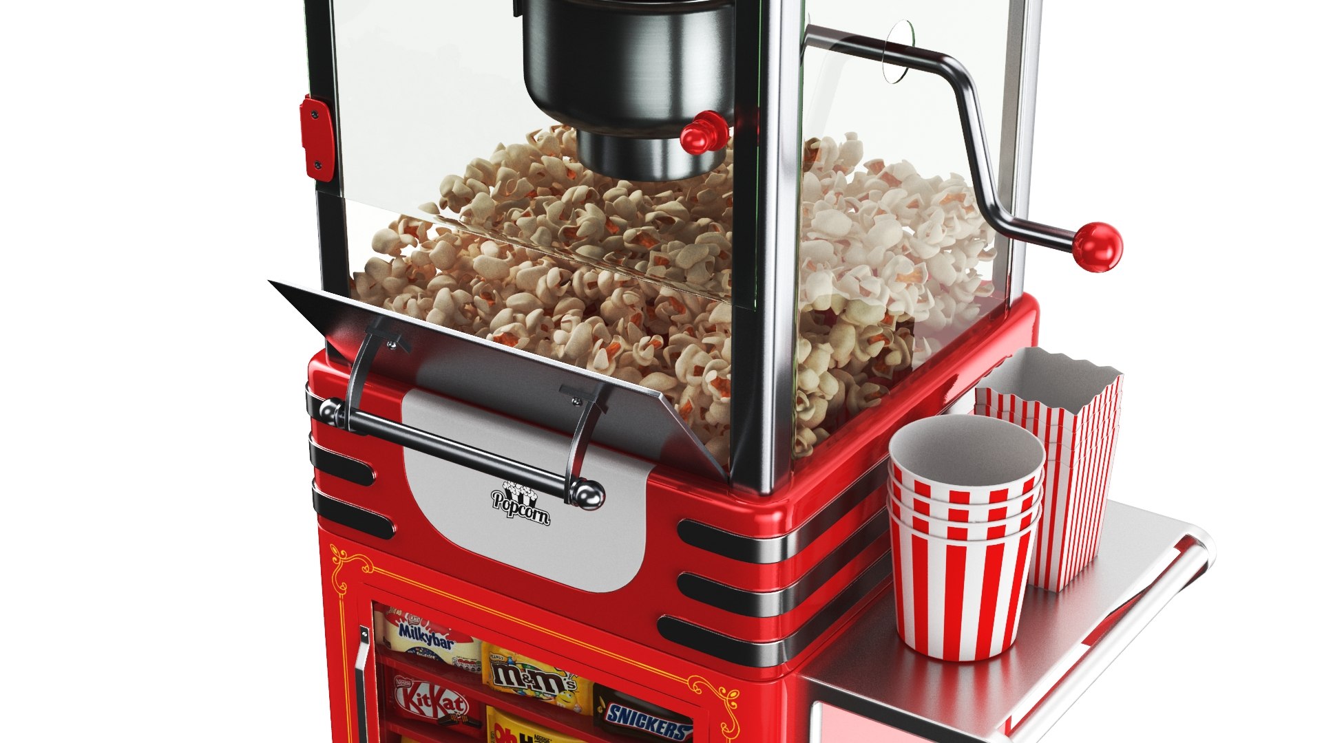 Two Detailed Popcorn Carts 3D Model - TurboSquid 2332306