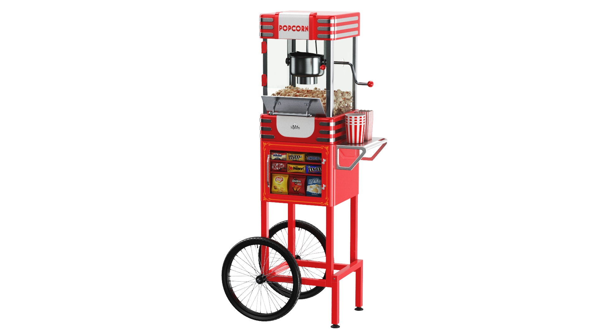 Two Detailed Popcorn Carts 3D Model - TurboSquid 2332306