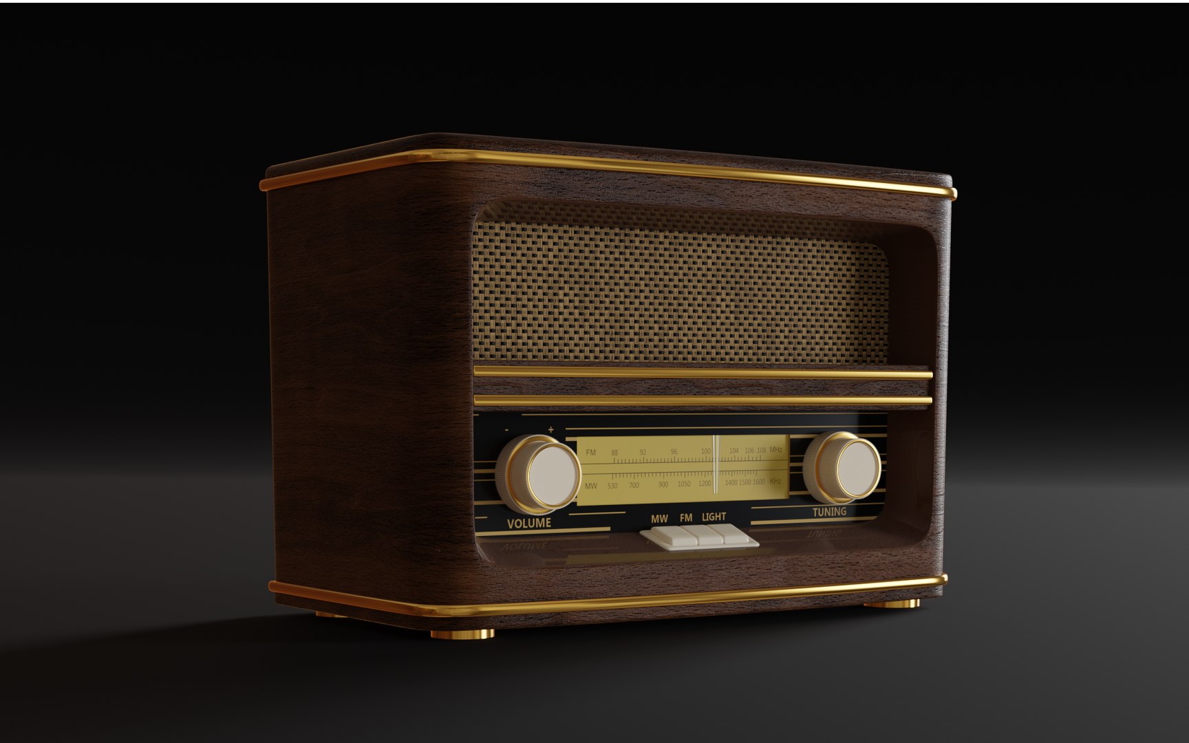 3D Old Radio 3d Model - TurboSquid 2186562