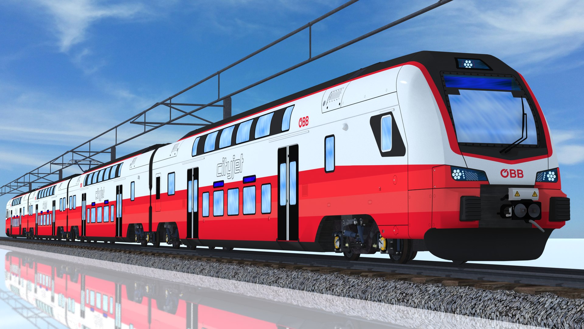3D Model Oebb Class 4734 Doublefloor Electric Passenger Train ...
