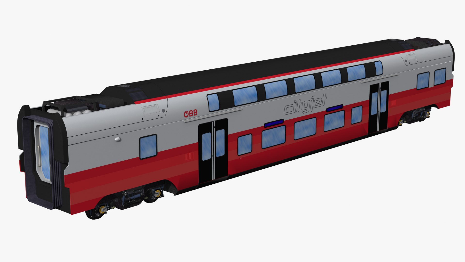 3D Model Oebb Class 4734 Doublefloor Electric Passenger Train ...