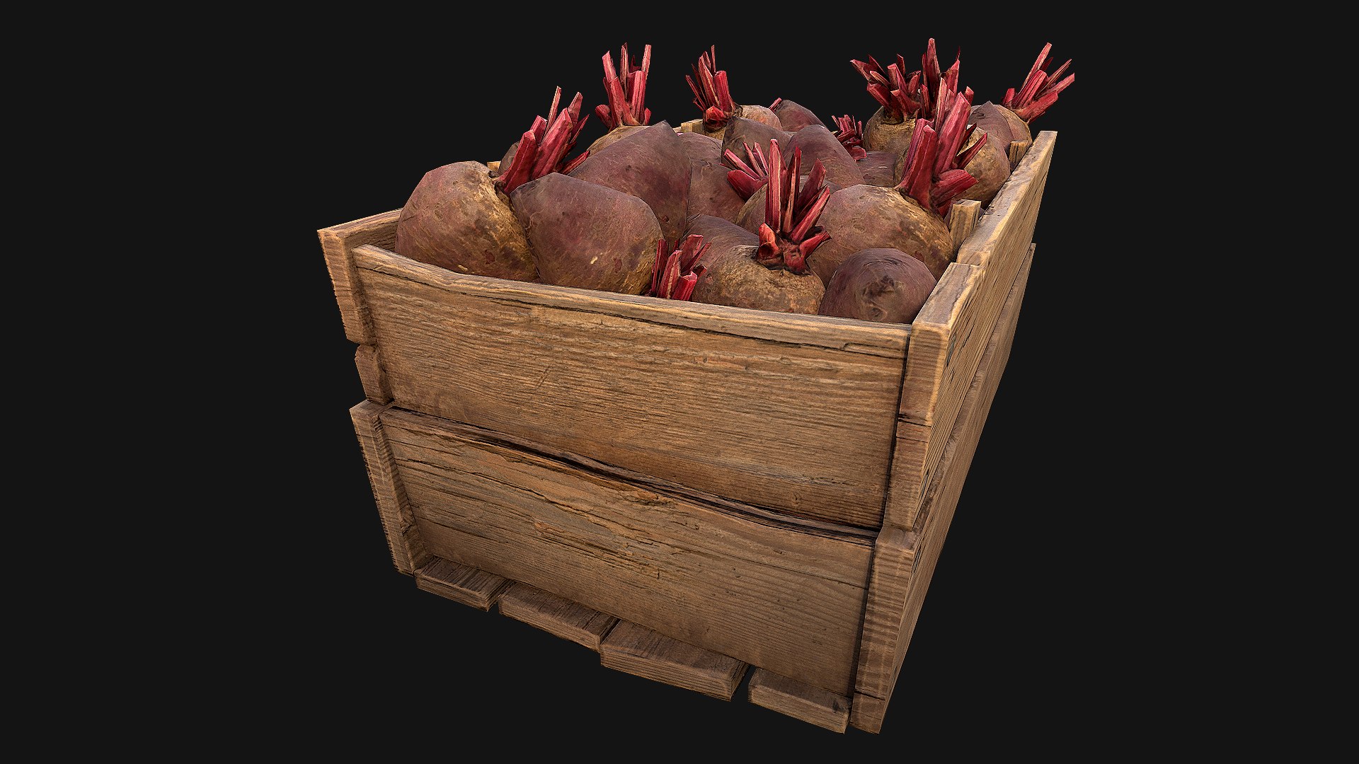 3D BeetRoot Box Crate Stand Model - TurboSquid 1920930
