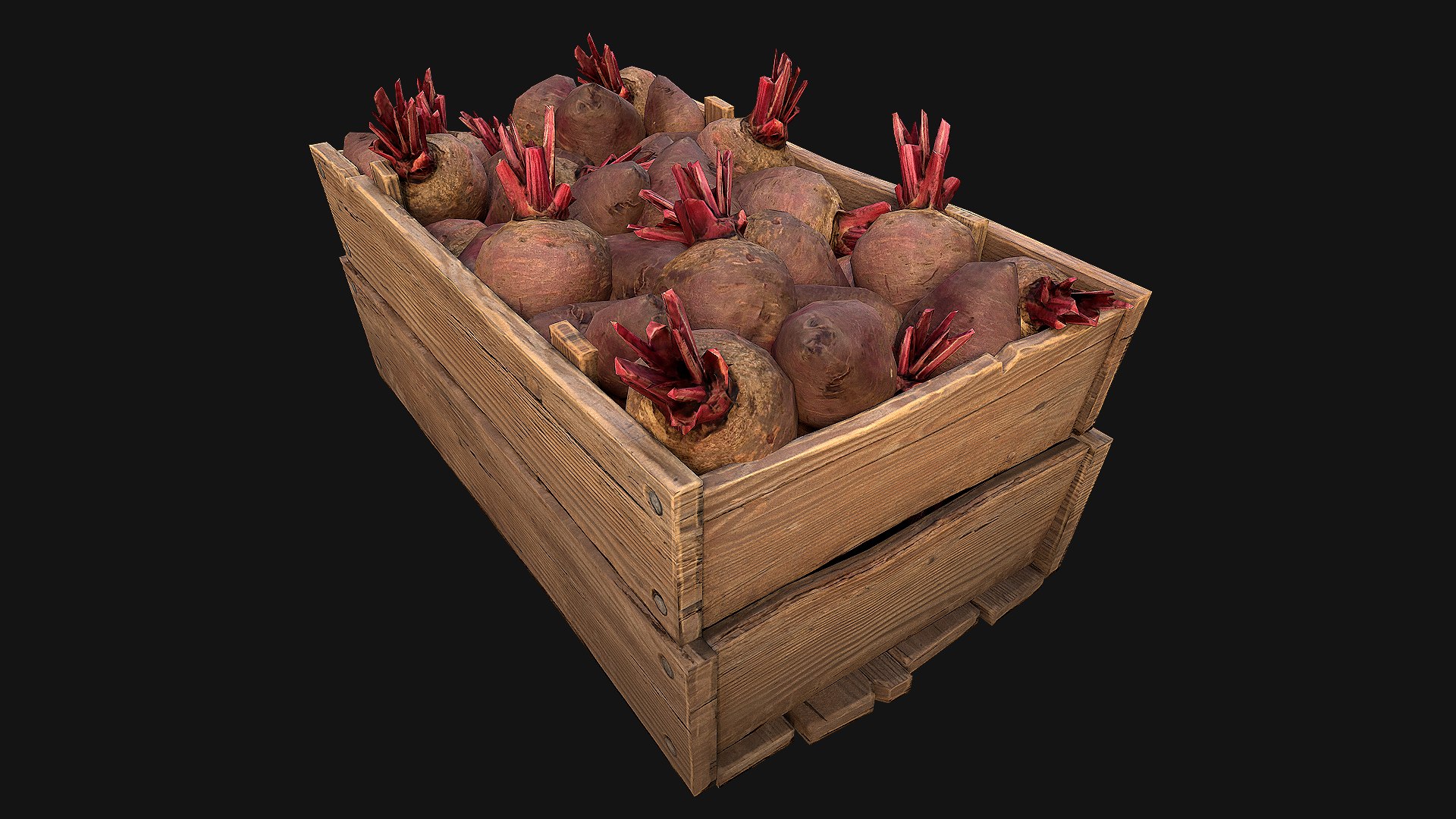 3D BeetRoot Box Crate Stand Model - TurboSquid 1920930